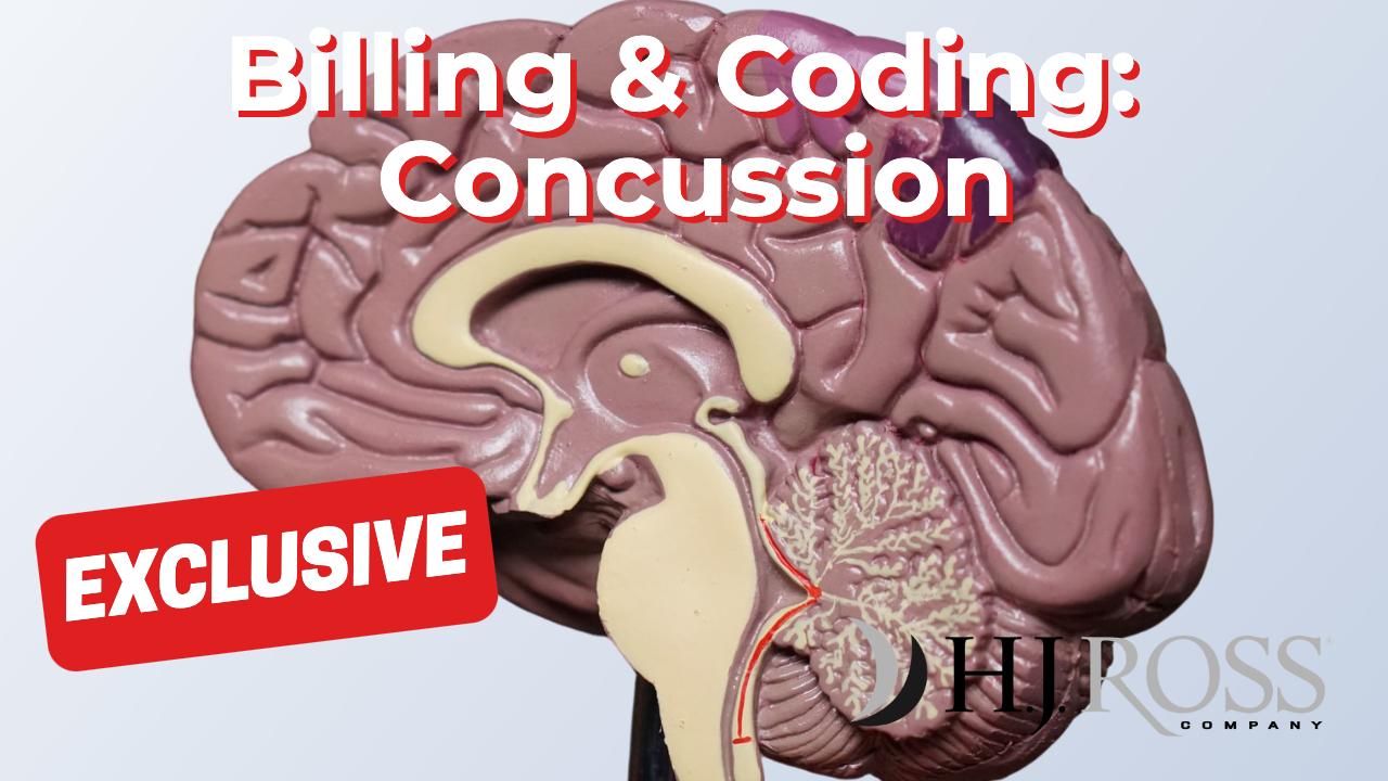 Billing Coding Concussion HJ Ross Company Billing Coding Concussion HJ Ross Company