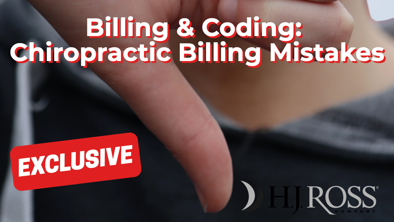 Chiropractic Billing Mistakes - HJ Ross Company