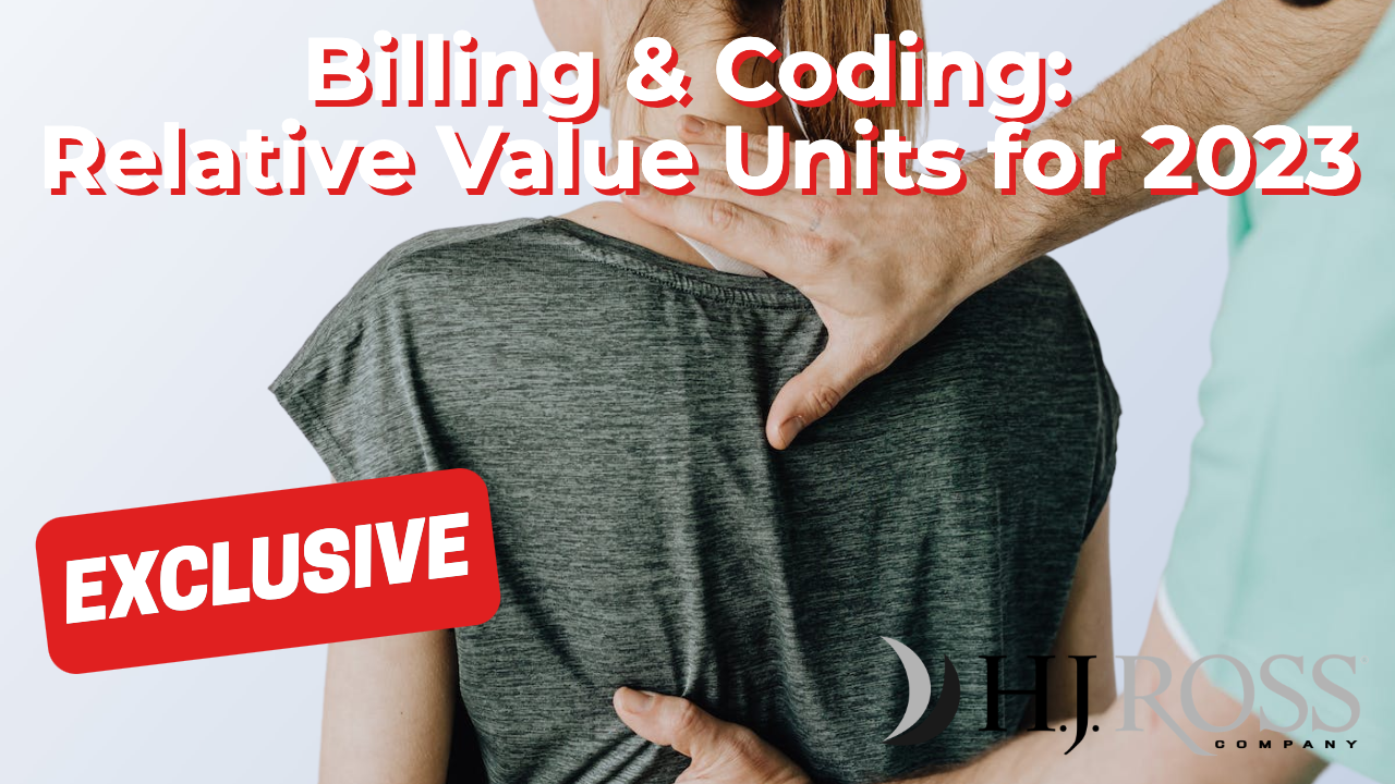 Relative Value Units for 2023 - HJ Ross Company